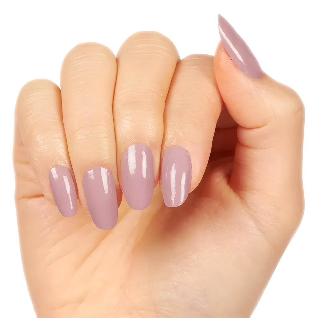 Manchester Mauve Nail Polish Strips - 16 Count, New - Beauty Flyers